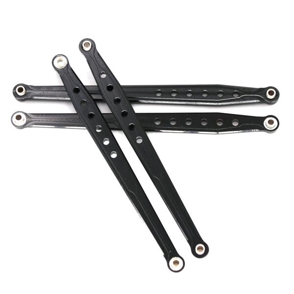 Buy 4Pc Rear and Front Rod Aluminium Alloy Solid Black Metal Utility ...
