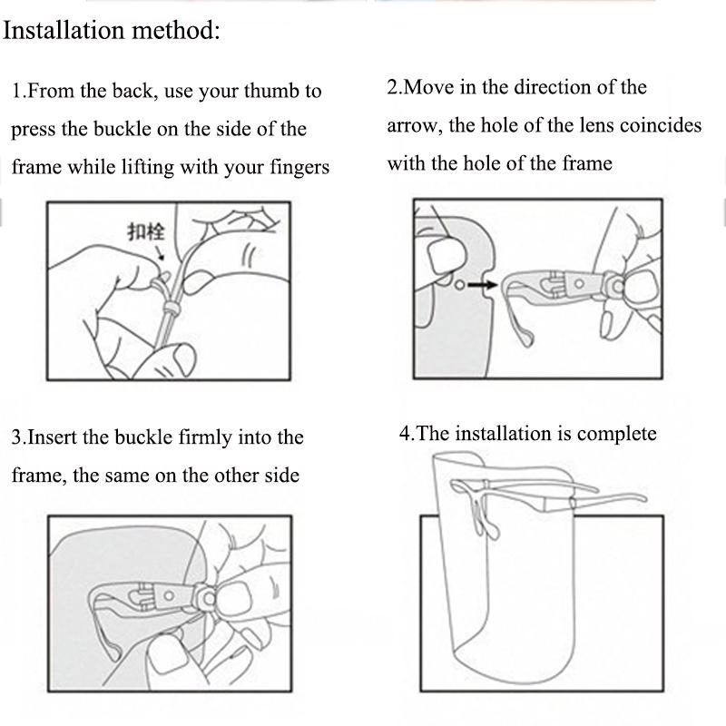 Buy Household Kitchen Oil-Splash Proof Mask Onion Goggles Dust-Proof ...