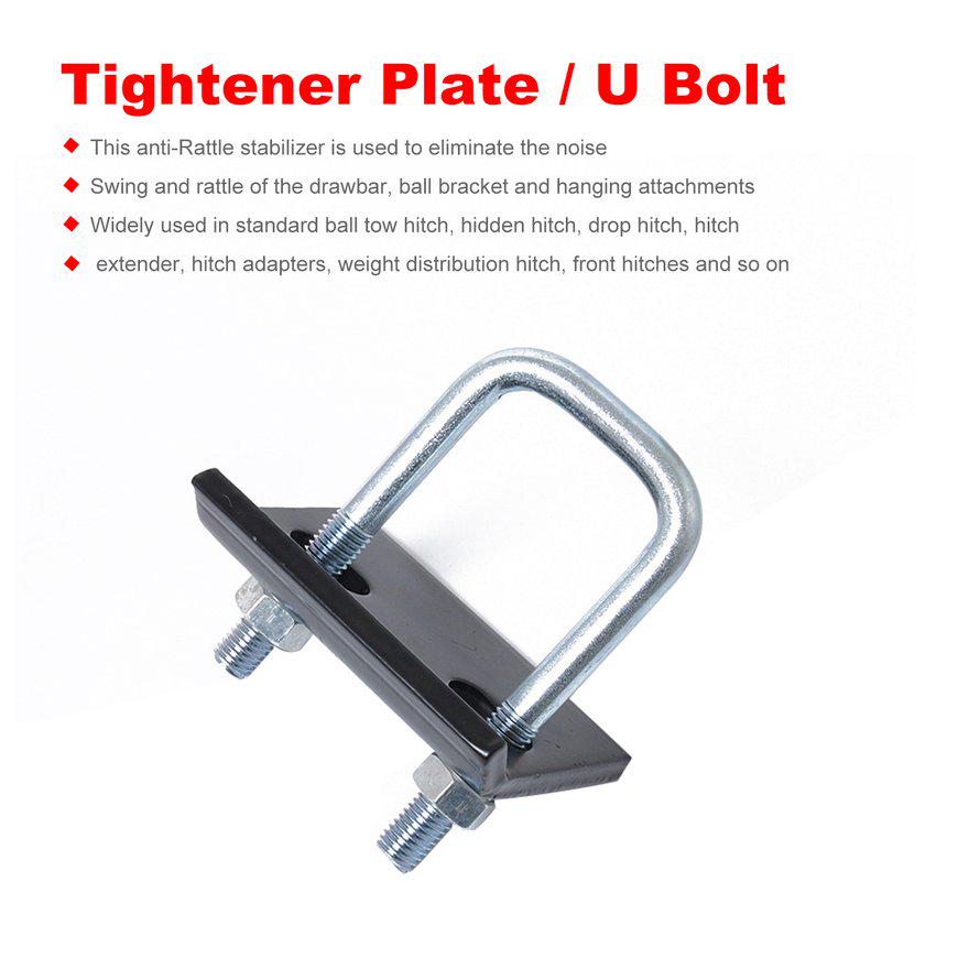 Buy Heavy-Duty U-Bolt Anti-Rattle Stabilizer Hitch Tightener Lock Down ...