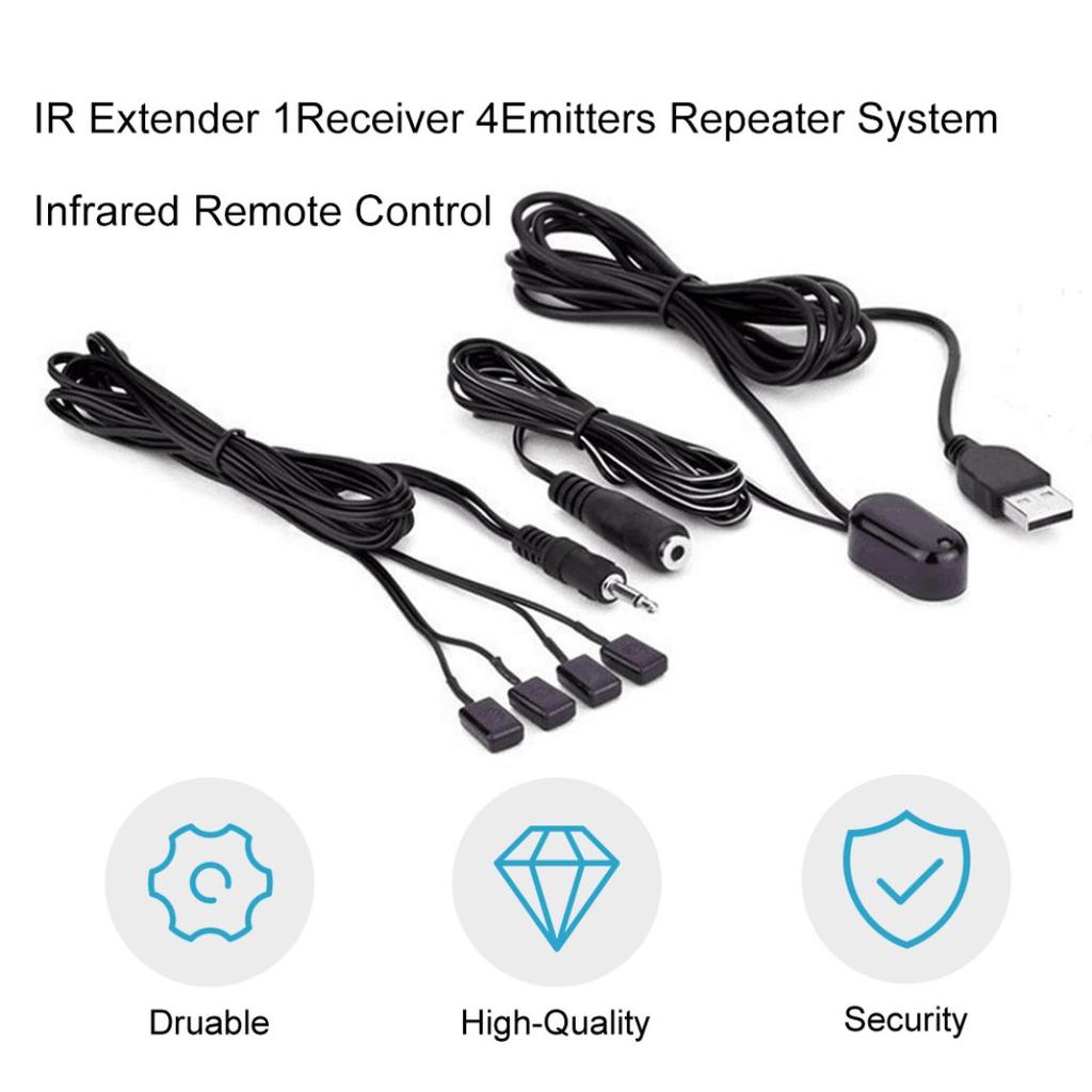 SX IR Extender 1Receiver 4Emitters Repeater System Infrared Remote ...