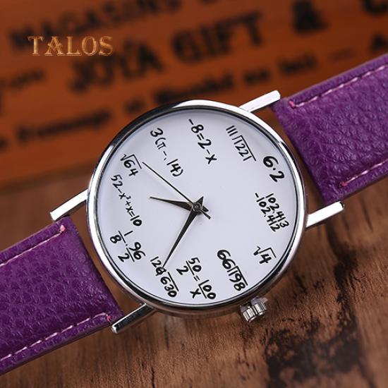 Buy Men's Women's Watches Waterproof Math Formula Equation Dial Faux ...