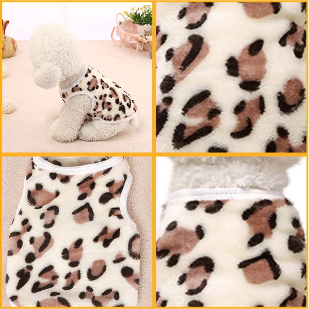 Autumn And Winter Dog Bust Leopard Print Pet Clothes günstig kaufen ...