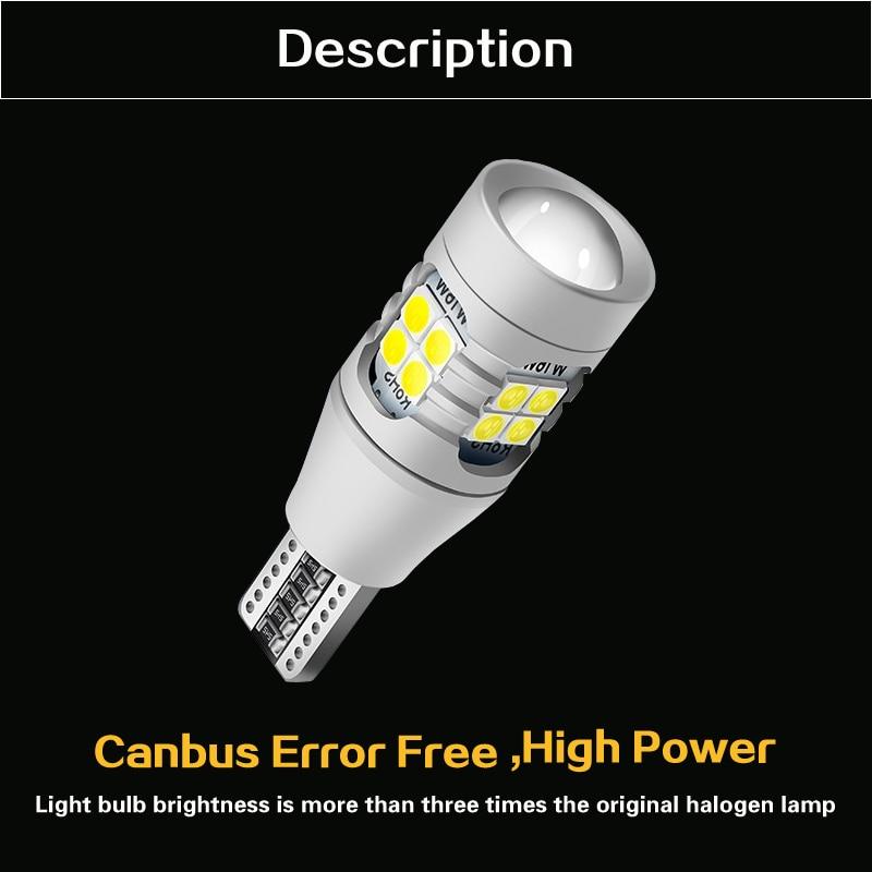 Satın alın 2pcs LED Reverse Light Blub Lamp W16W T15 921 Canbus For ...