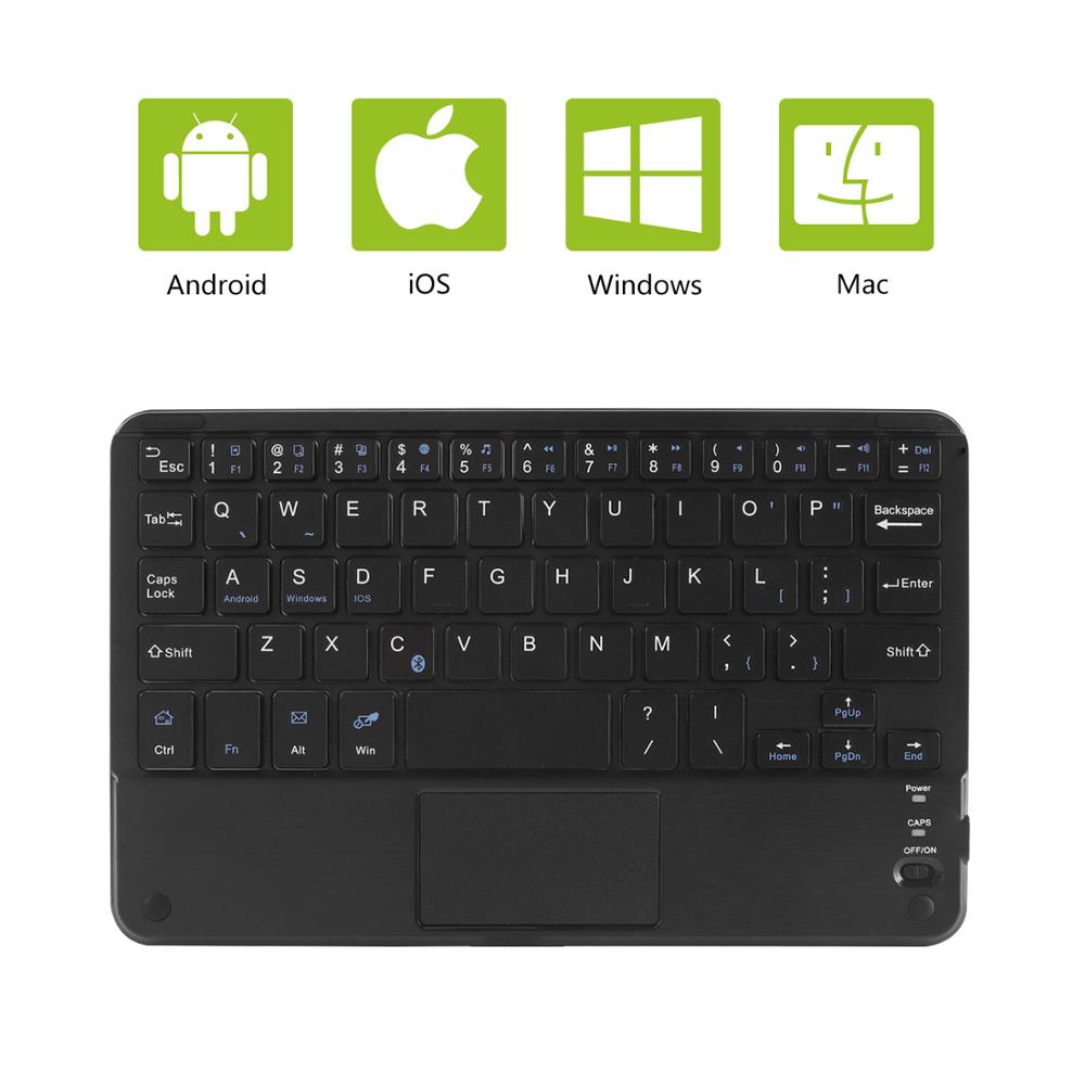 Satın alın Bluetooth Wireless Keyboard Touch Pad with Mouse Function Mini Ultra Thin BT Computer ...