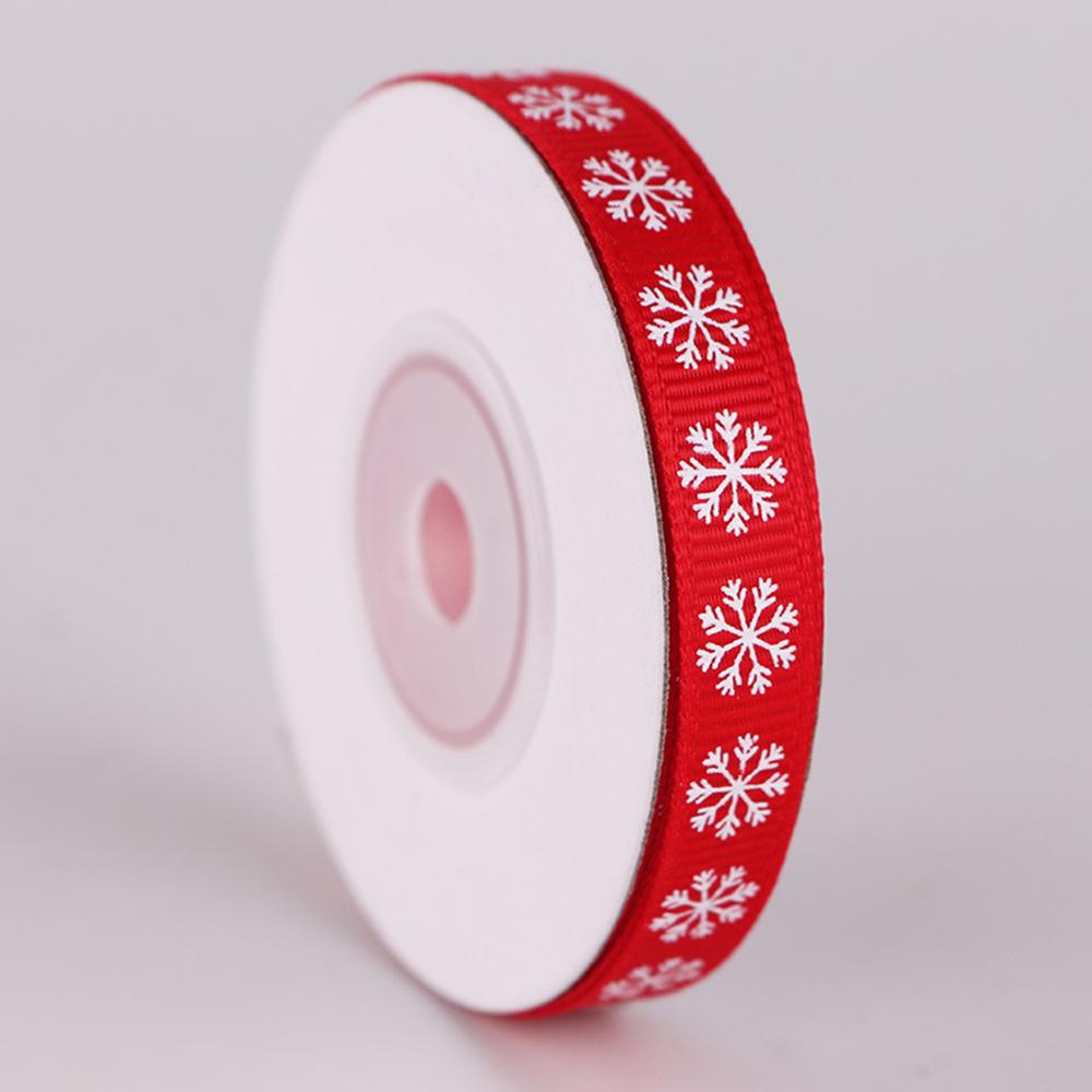 Buy 1CM Ribbon Snowflake Christmas Ribbon Christmas Ribbon Threaded ...