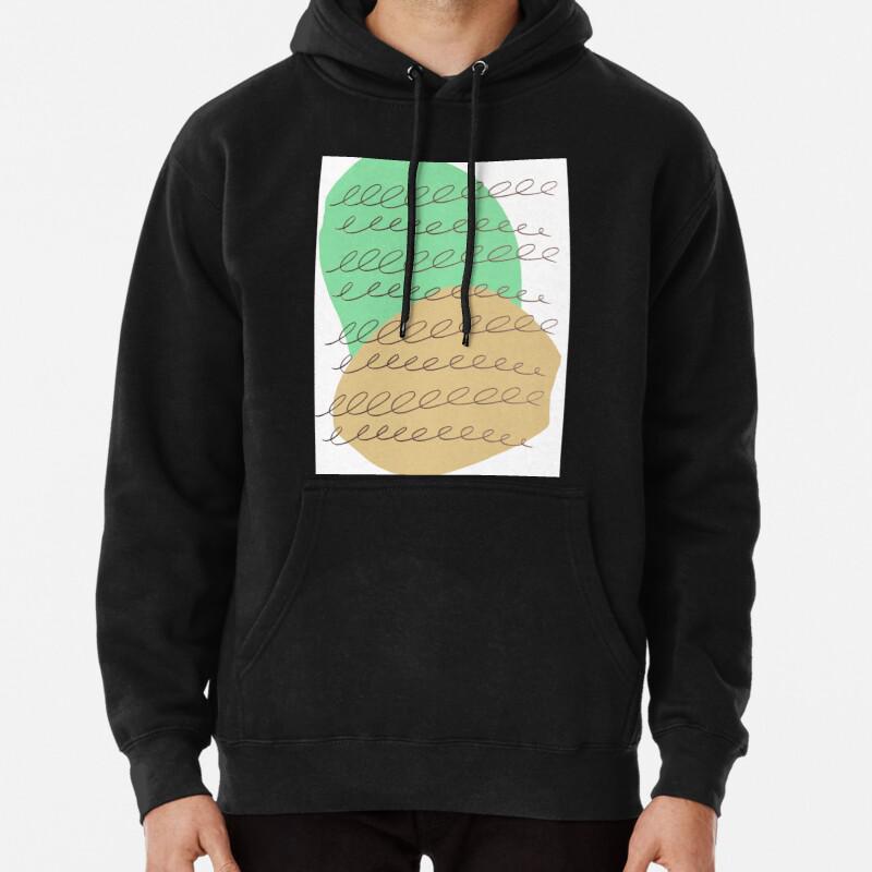 Buy Scribble Blob Hoodies Sweatshirt Men Casual Pullover Streetwear Hip ...