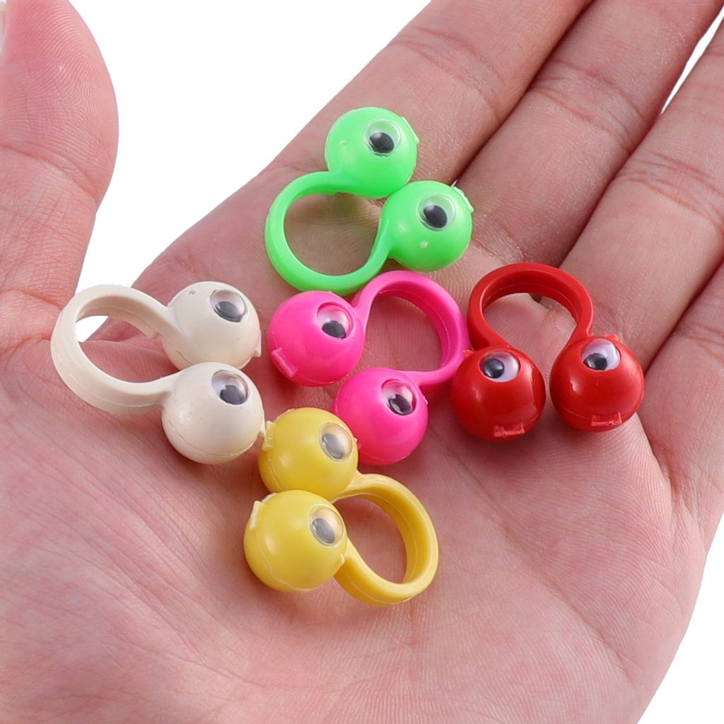 Buy 36PCS Eye Finger Puppet Goggly Eyes Rings Eyeball Rings Finger Toys ...