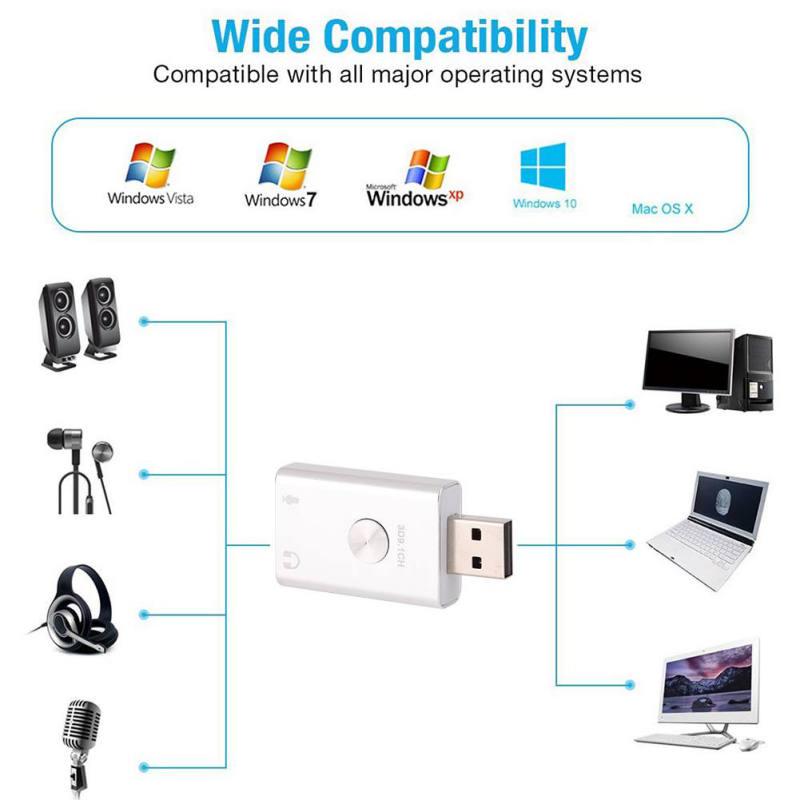 Buy USB 9.1 External Sound Card Adapter Plug-and-play Converter ...