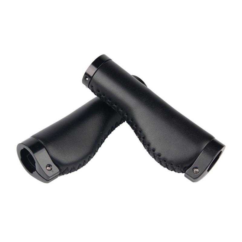 Buy Bicycle Handbar Cover Mountain Bike Retro Lock Non-slip PU Hand ...