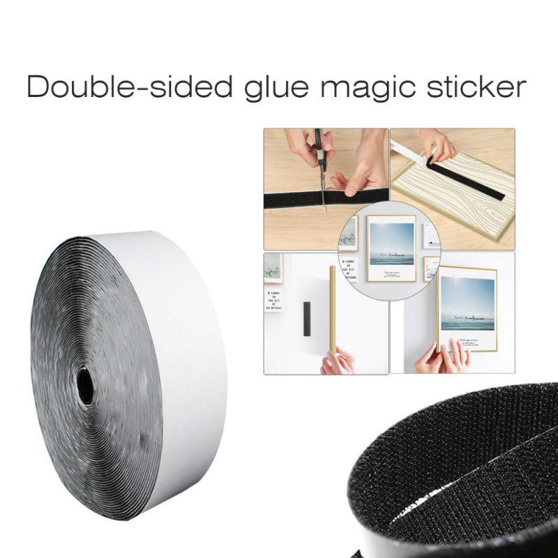 Buy 32.8FT/10M Self Adhesive Nylon Clasp Tape Sticky Back Strip ...