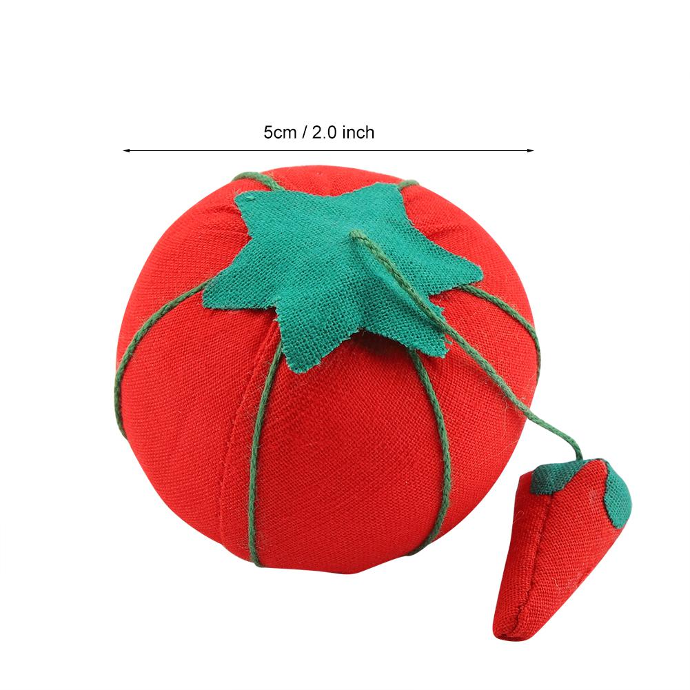 2pcs Set Cute Tomato Ball Shape Needle Pincushion Pin Cushion Holder