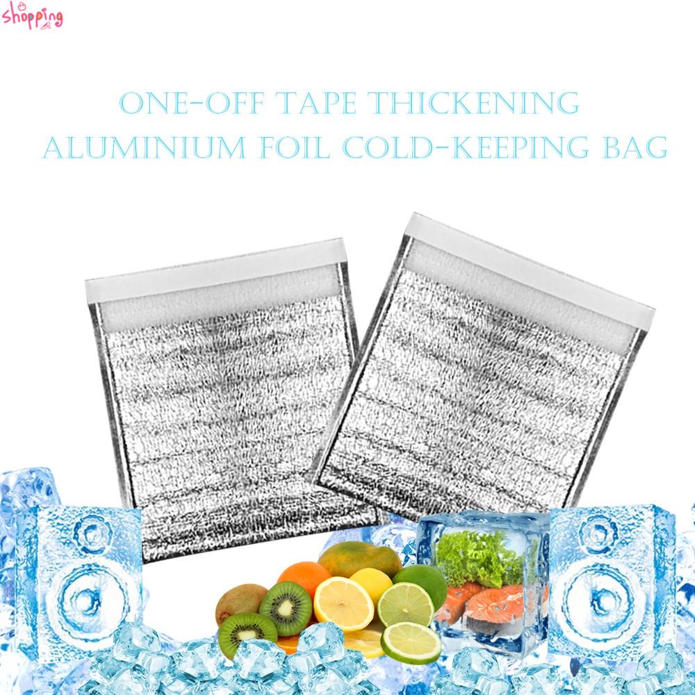 Buy Insulated Easy Zip Lock Resealable Aluminum Reusable Picnic Hot ...