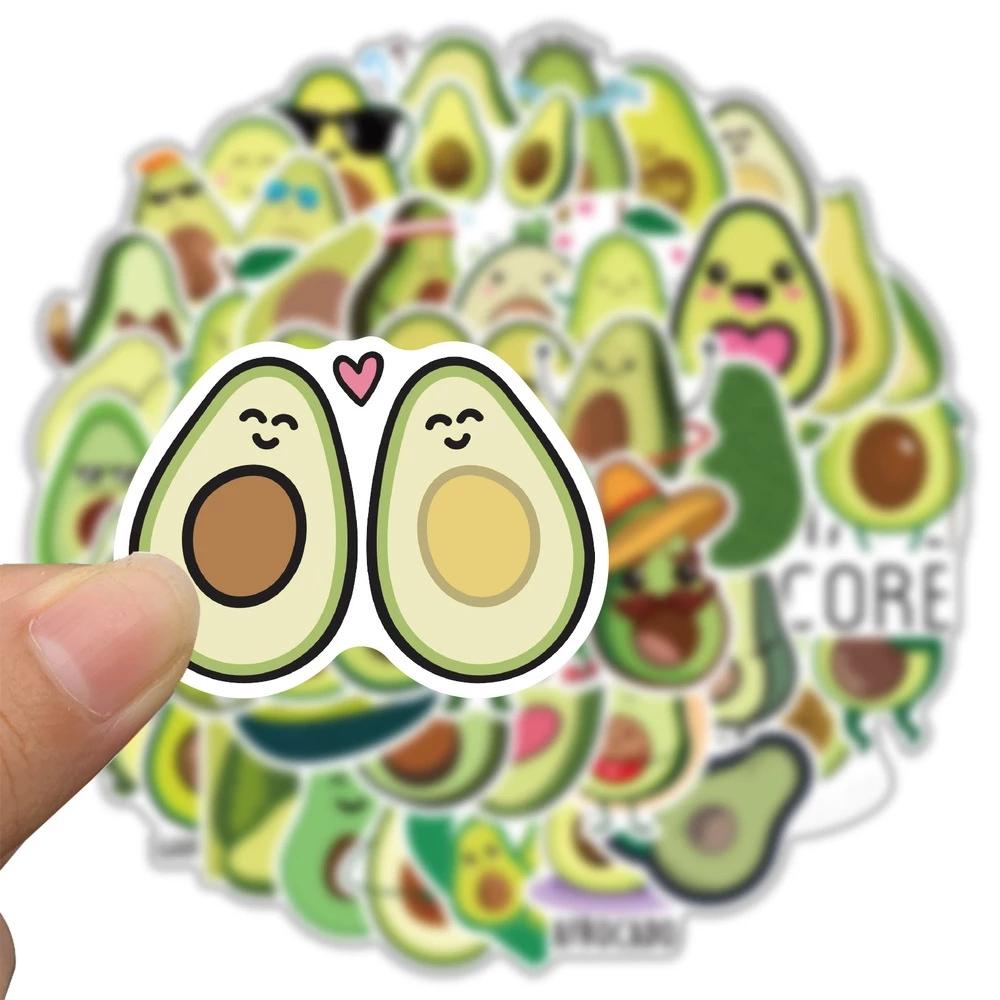50pcs Taze Avokado Graffiti Çıkartma DIY Bavul Kırtasiye Buzdolabı Su ...