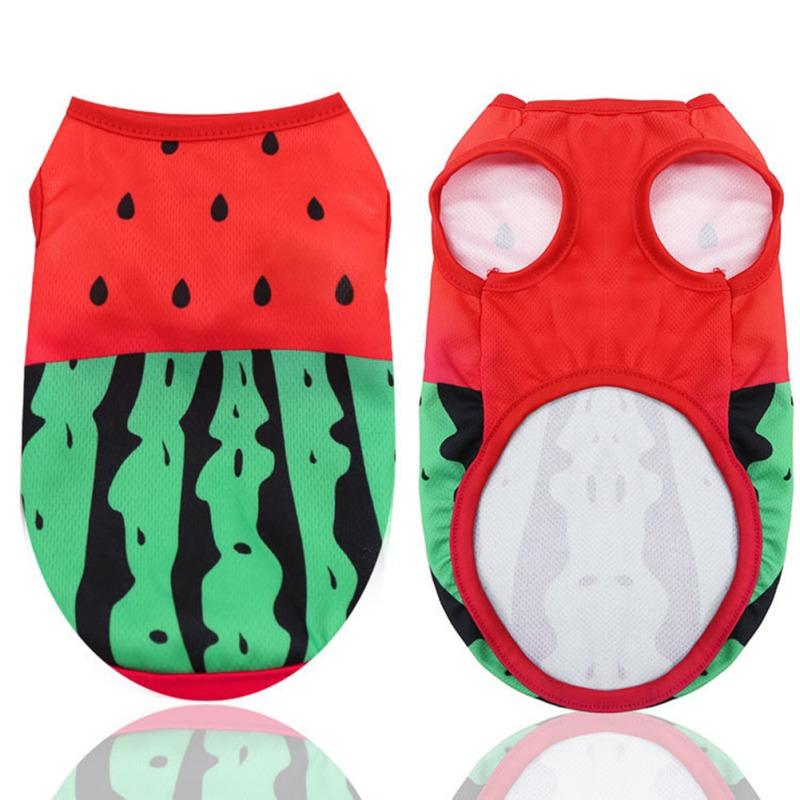 Buy Cute Spring Summer Dog Clothes Printed Camouflage Mesh Dog Vest For ...