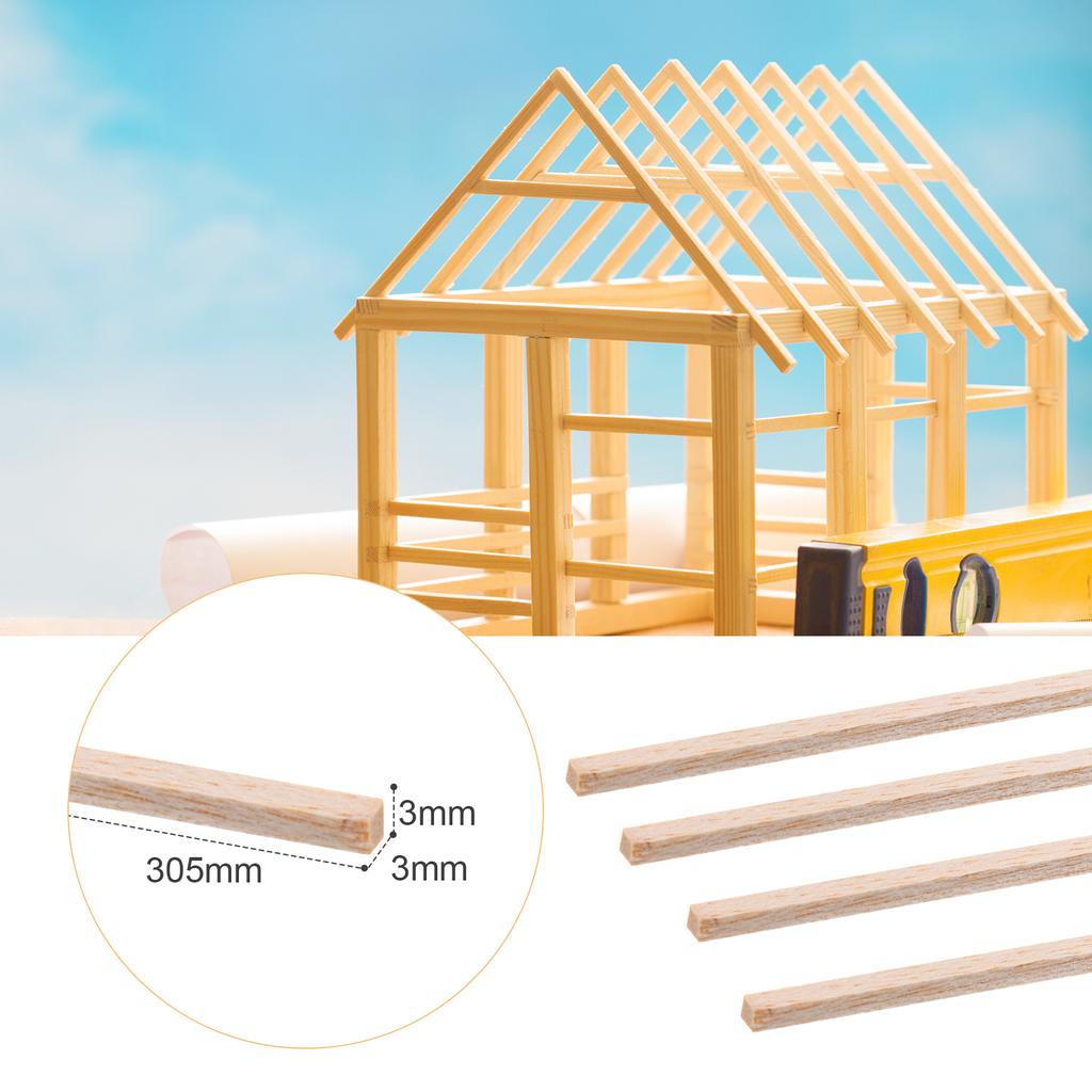 Satın alın 150 Pieces Model Airplane Wood Stick DIY Craft Making Sticks ...