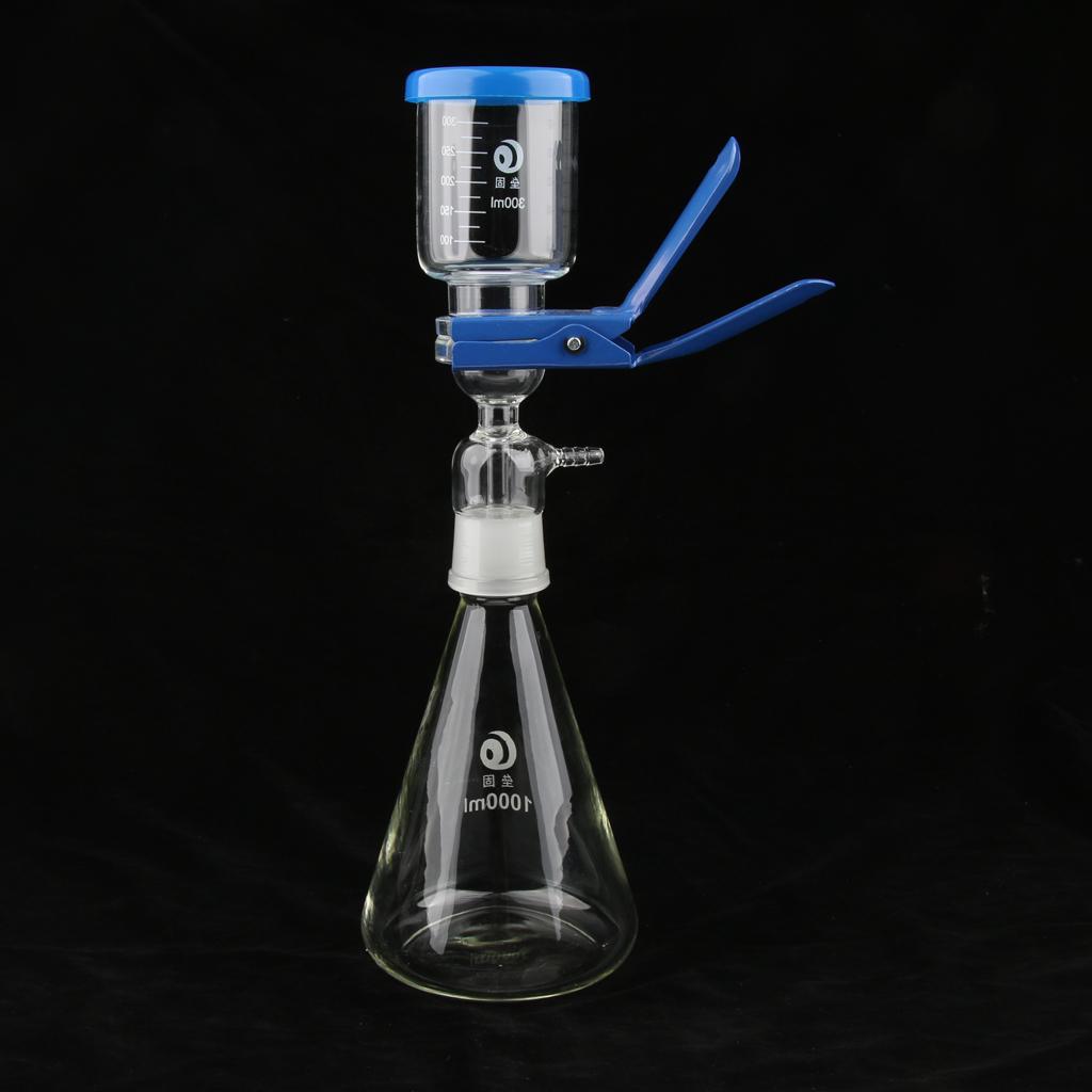 1000ml Filtration Apparatus Lab Filtering Unit with Funnel and Clamp ...