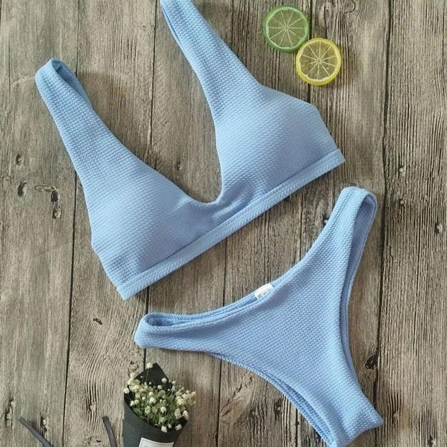 Buy Women Bandage Bikini Set Push-up Padded Bra Swimsuit Bathing Suit ...