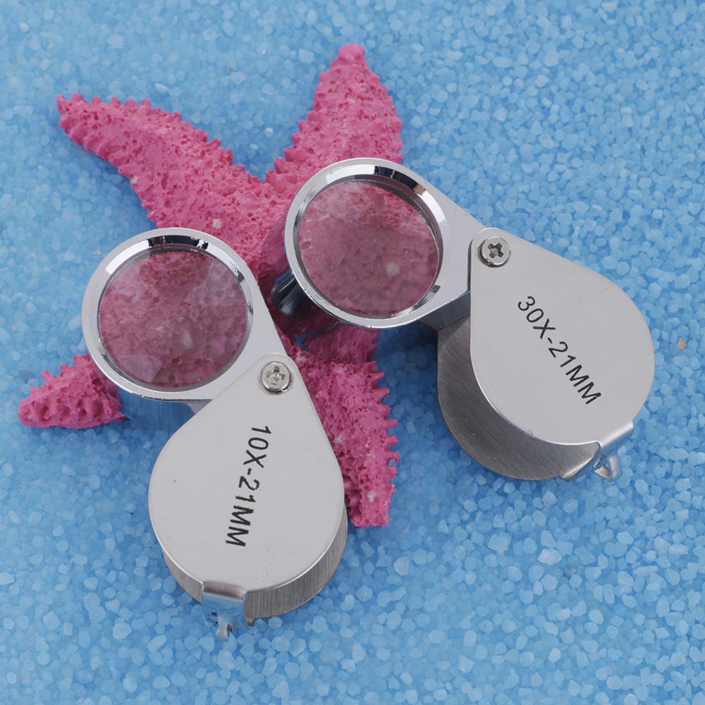 Cheap 10x 30x 21mm Glass Magnifying Magnifier Jewelry Eye Loupe Loop ...