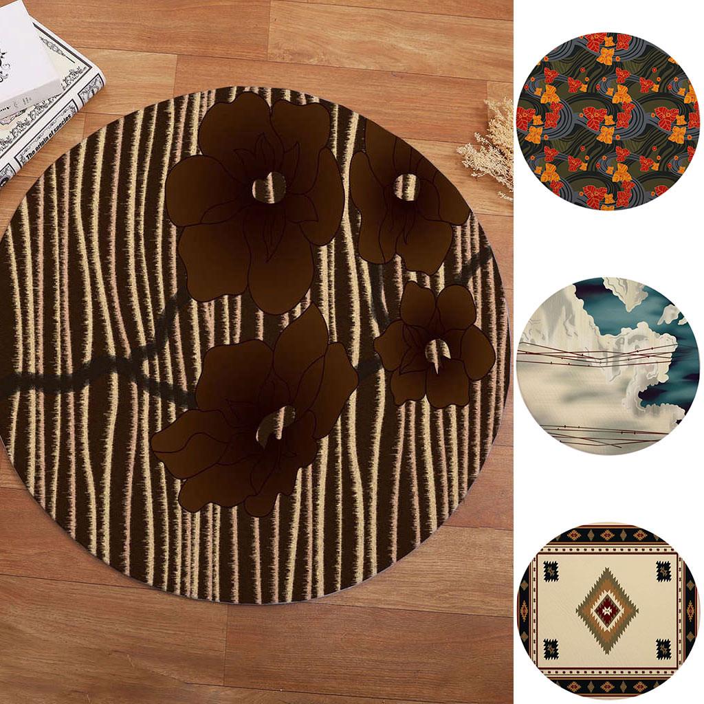 Round Rug Art Deco Rug Living Room Bedroom Study Children Playroom Soft ...
