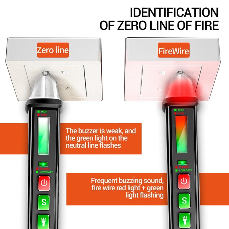 Buy Electric Indicator LED Voltage Meter Pen VC1015 Non-Contact AC ...