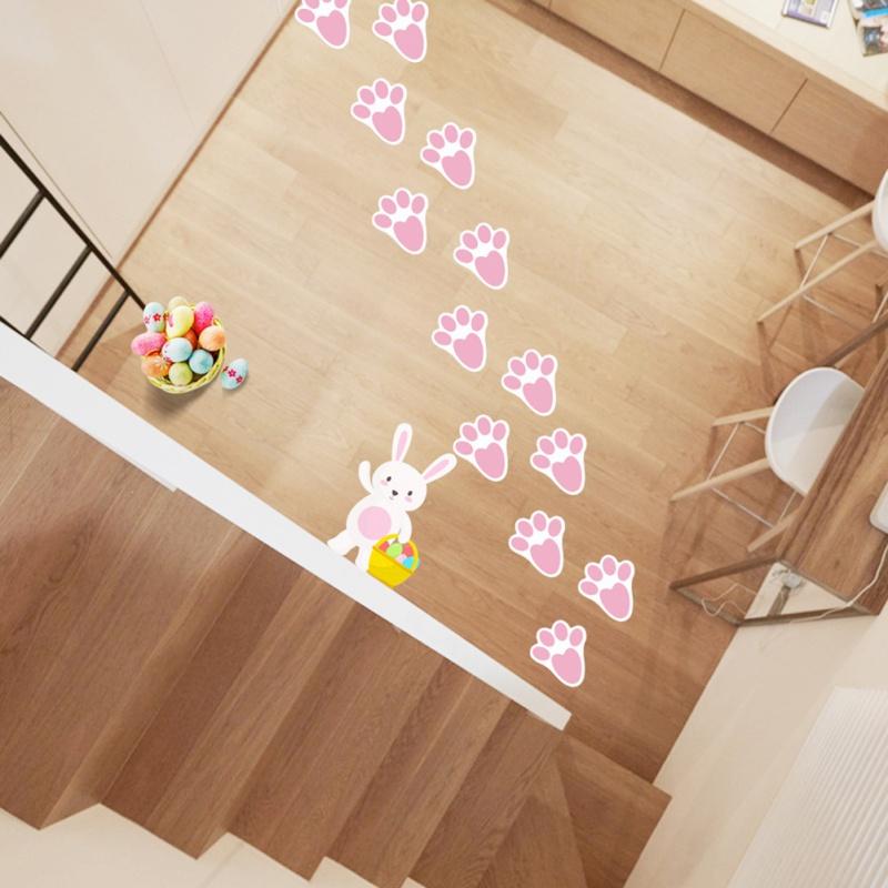 Buy 27pcs Easter Stickers Bunny Paw Prints-Party Decorations Ornaments ...