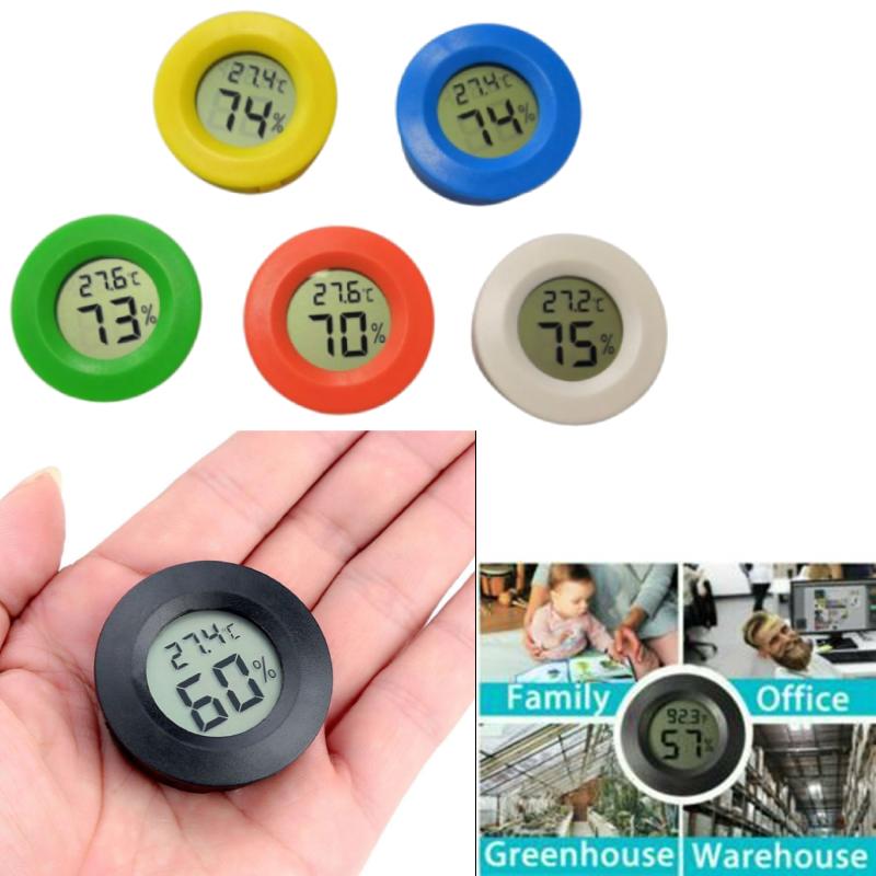 Buy 6 Colors Mini Digital Thermometer Hygrometer Temperature And ...