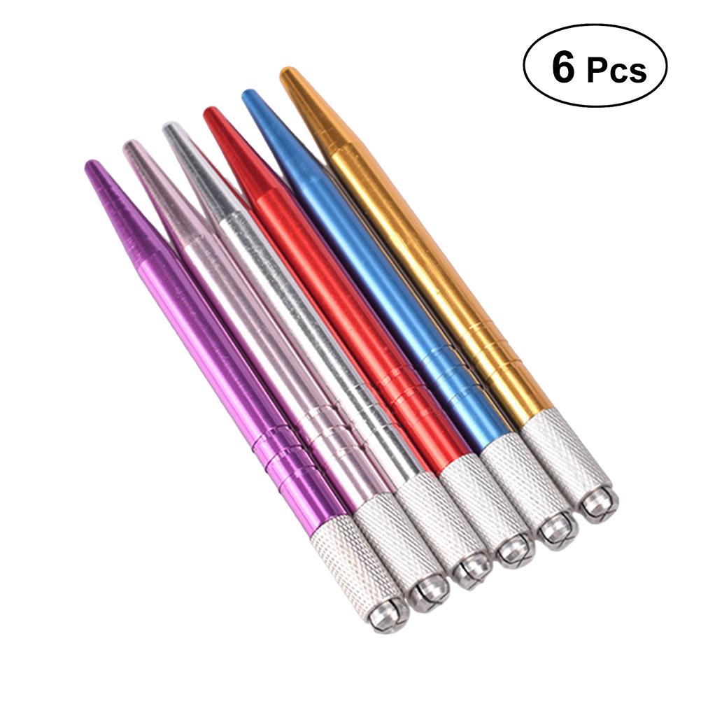 6pcs Microblading Pen Manual Tattoo Supplies Microblading Eyebrow Pen ...