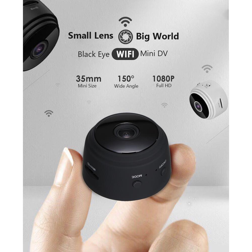 Buy Mini Spy Camera WiFi HD 1080P 150 Degrees Wide-Angle Lens Night ...