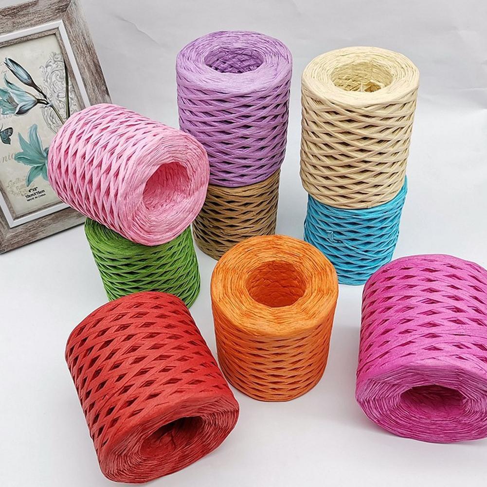 💰Kaufe Raffia Paper Ribbon 200 Meters Wedding Rope Ribbon Party Craft ...