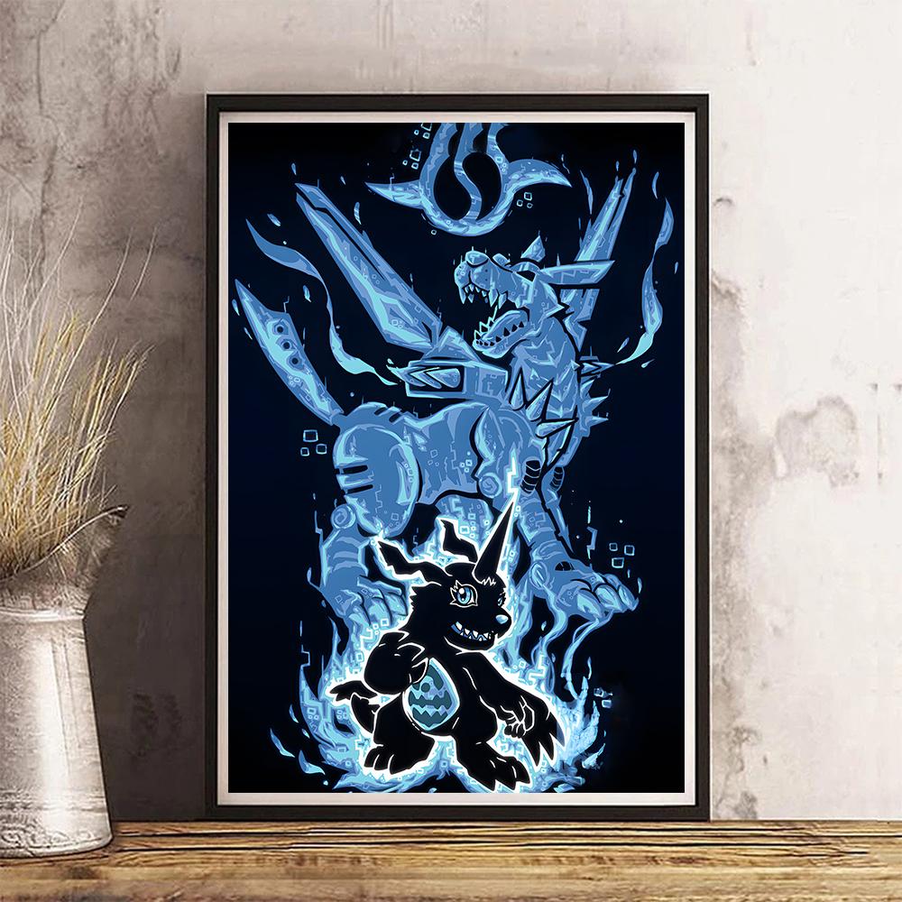 Cheap Japanese Anime Digimon Adventure Wall Art Poster Classic Cartoon ...
