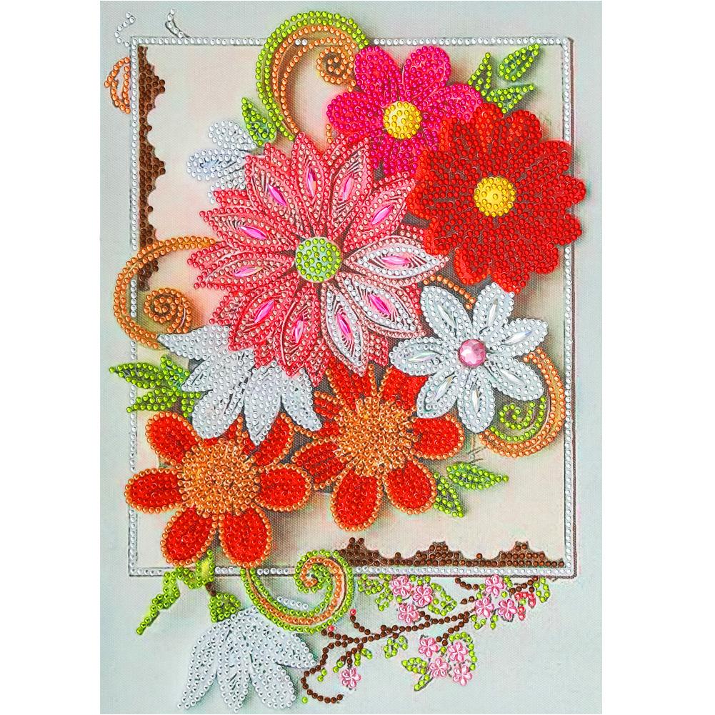 Satın alın Flowers Partial Special Shape Drill 5D Diamond Painting DIY ...