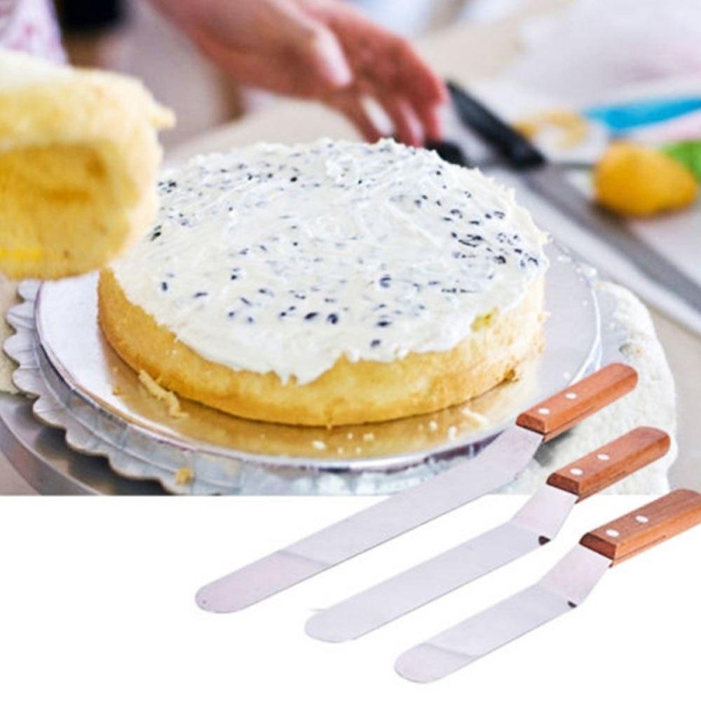Buy Stainless Steel Cake Cream Knife Smoother Icing Frosting Spreader ...