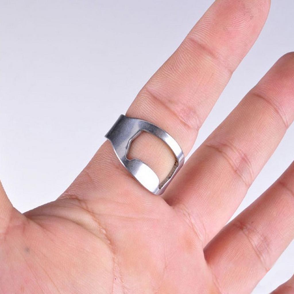 Buy Creative Versatile Stainless Steel Finger Ring Ring-Shape Beer ...