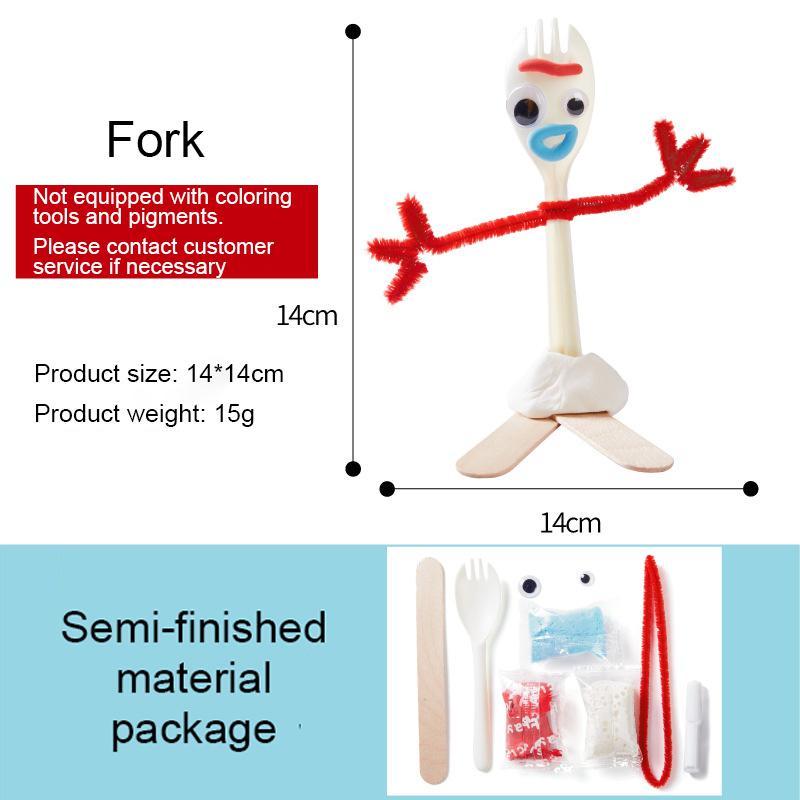 Buy Forky Plush Forky Interactive Figure DIY Doll Craft Educational ...