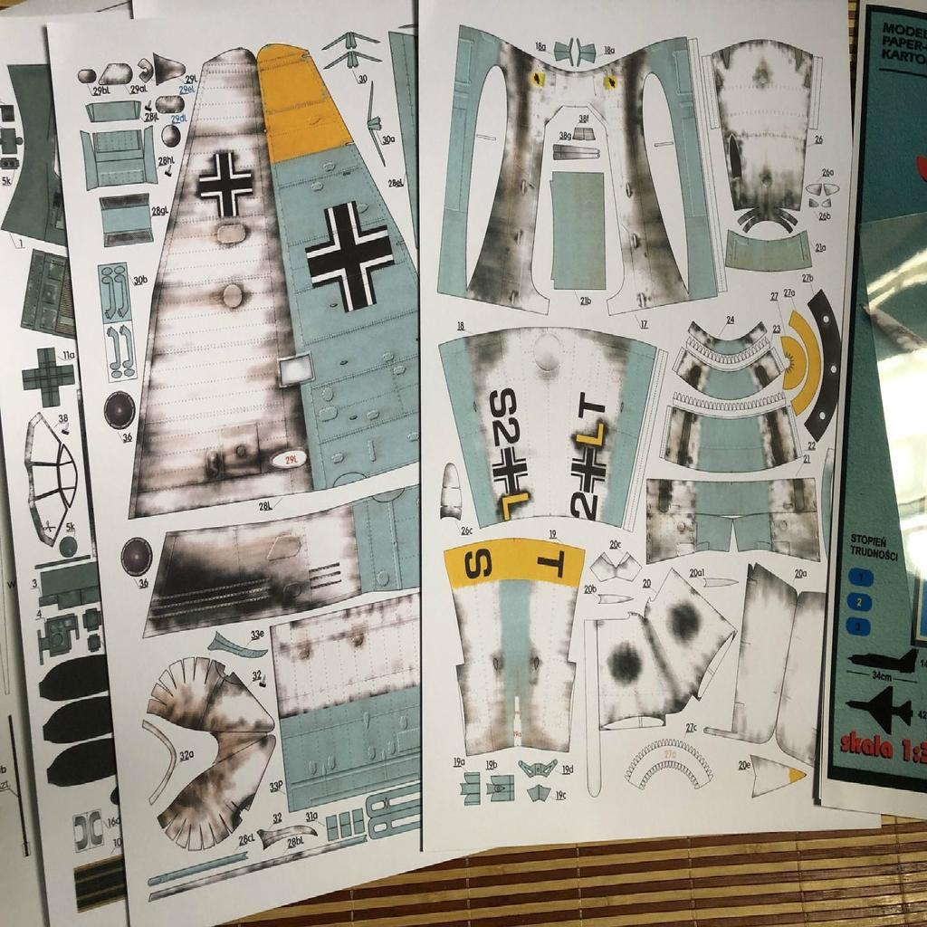 Buy Paper Craft 1:33 German Ju-87 3D Stuka Dive Bomber Aircraft Model ...