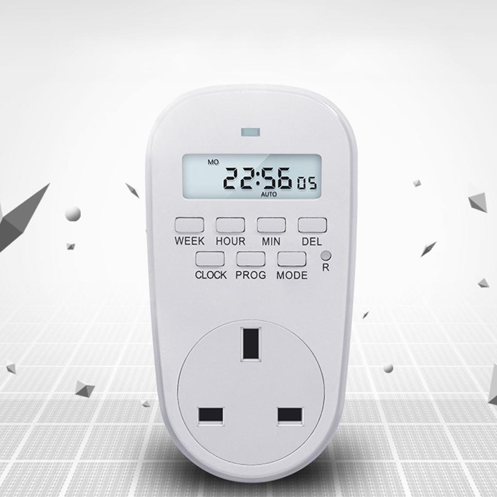 Buy Adjustable Programmable Setting of Clock/ On/ Off Time Digital Timer Switch Energy Saving ...