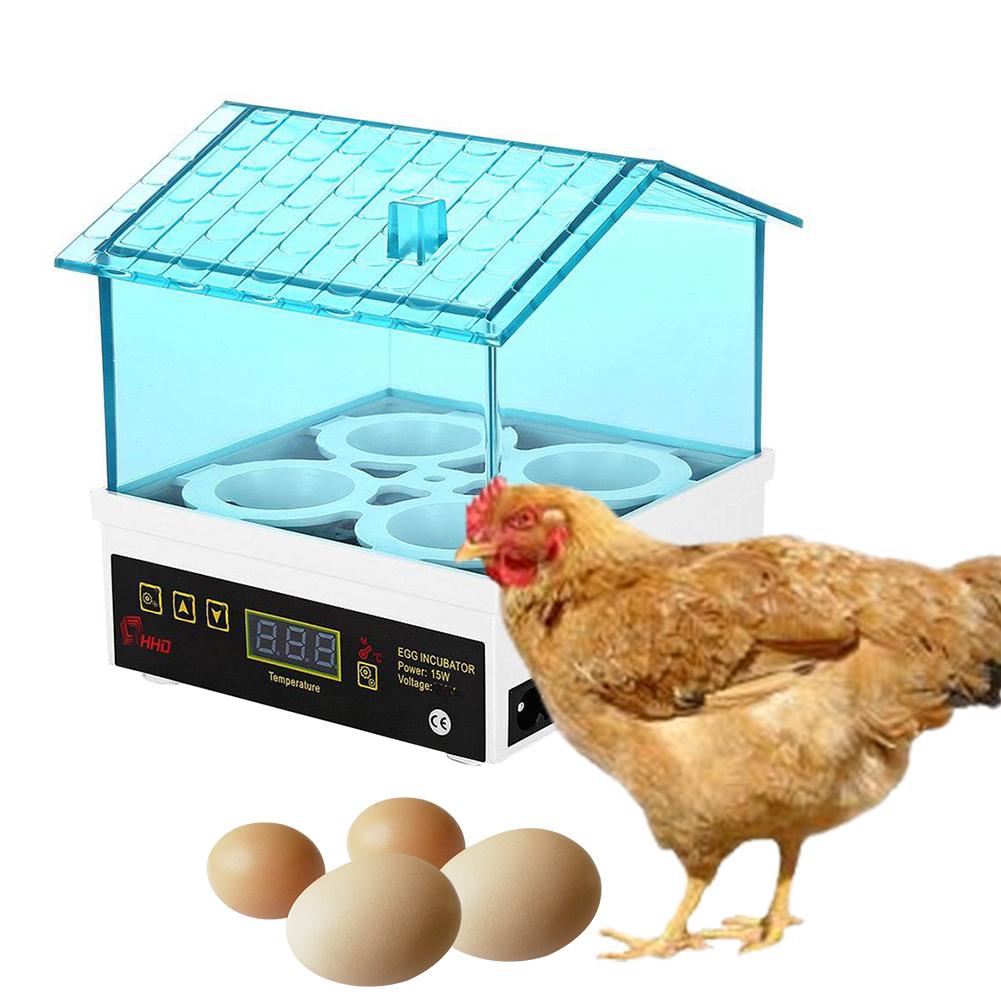 Cheap 4pcs Mini Semi Automatic Incubator Experiment LED Poultry Digital ...