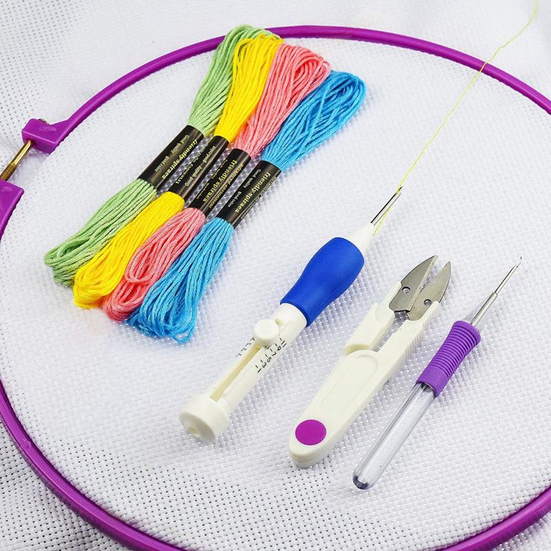 Buy Sewings Tool Set Punch Needle Stitching DIY Embroidery Pen Kits ...