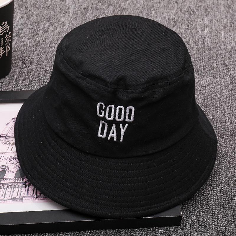 Buy Good Day Letters Bucket Hats Men Women Embroidery Hat Beach Outdoor ...