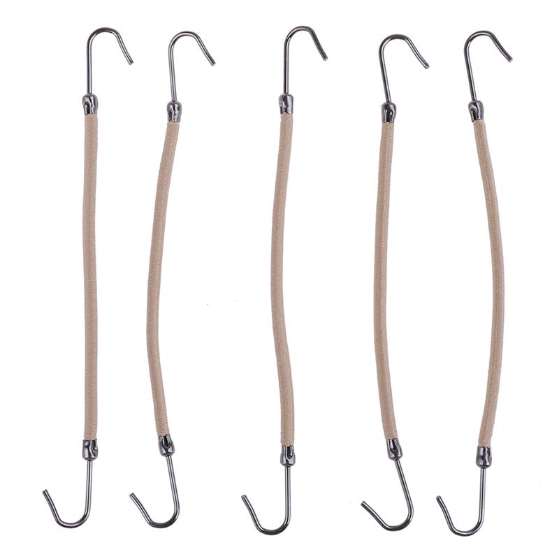 Buy 5Pcs/Set Elastic Hair Clips Bows Bands Gum Hook Ponytail Clip ...