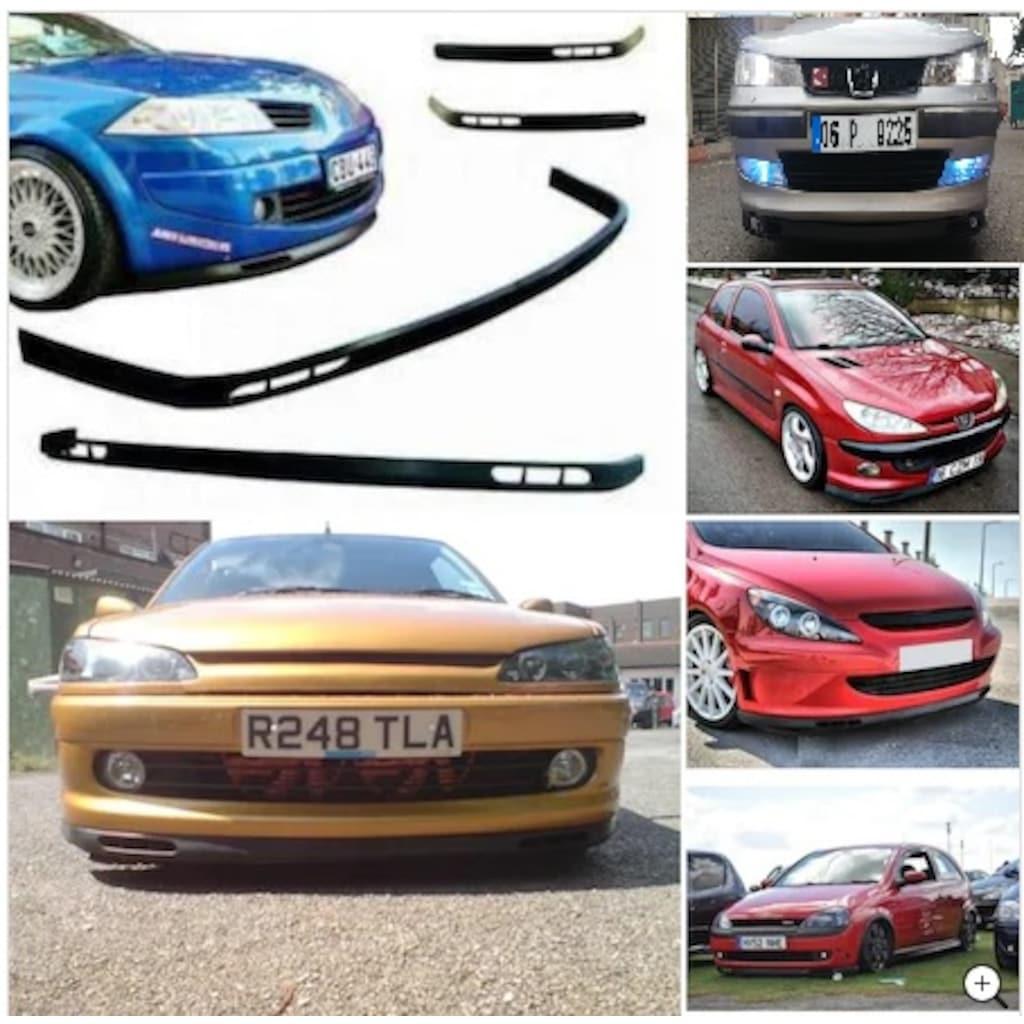 Buy 2 Pieces Universal Car Front Bumper Lip Body Kit Bumper Lip Chin ...