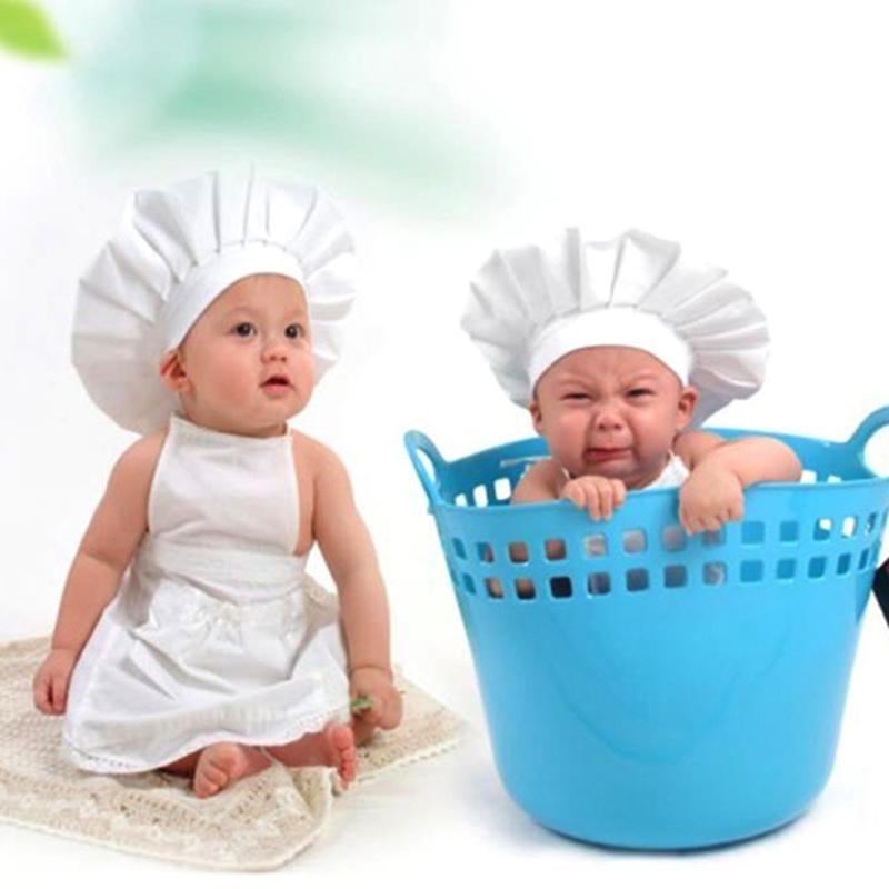 Buy Chef Style Baby Cook Costume Pos Pography Prop Born Infant Hat ...