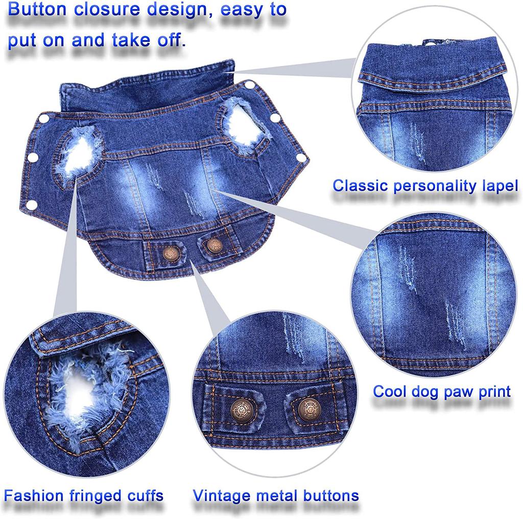 Köp Dog Denim Jaet Jeans Spring Puppy Dog Clothes For Small Medium Dogs ...