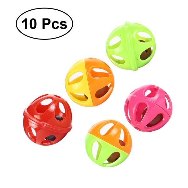 Buy 10pcs Bell Balls Cute Rounded Durable Jingle Hollow Bell Balls for ...