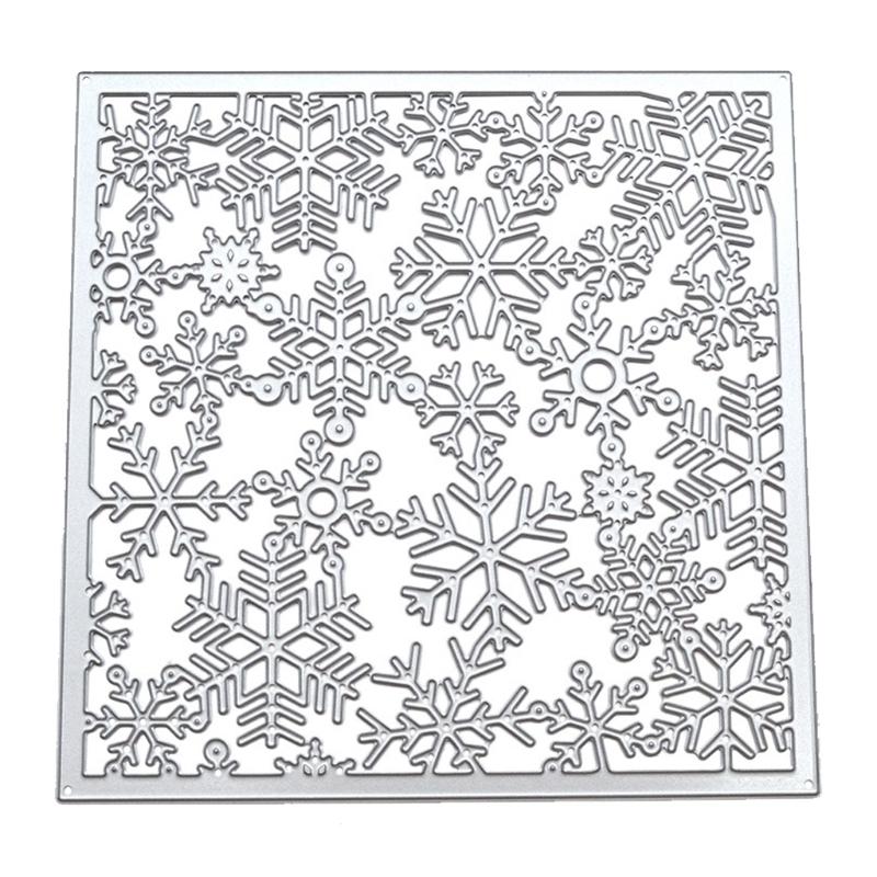 Buy Christmas Snowflake Metal Cutting Dies Stencil DIY Scrapbooking ...