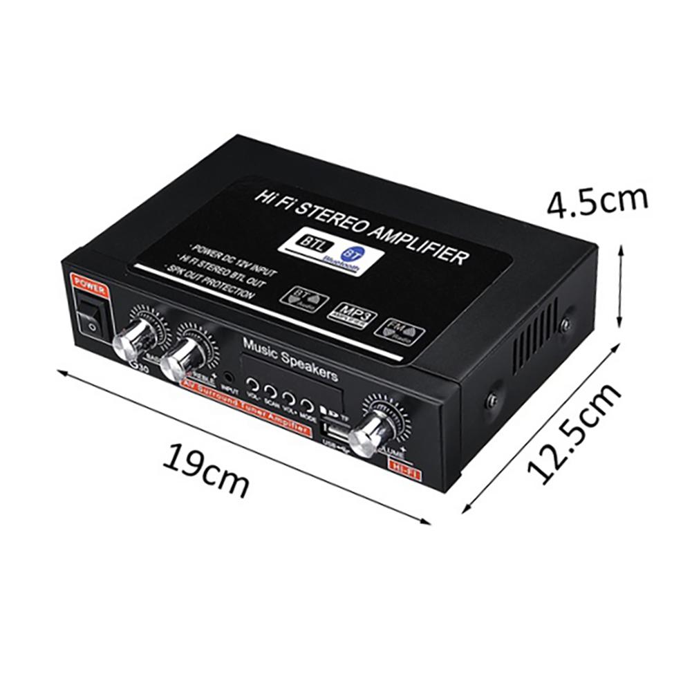 G30 HIFI Bluetooth Car Audio Power Amplifier FM Radio Player Support SD ...