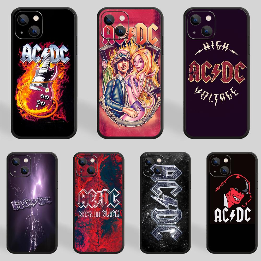 Buy AC And DC Rock Band Mobile Phone Case Cover Cell For IPhone Xiaomi ...