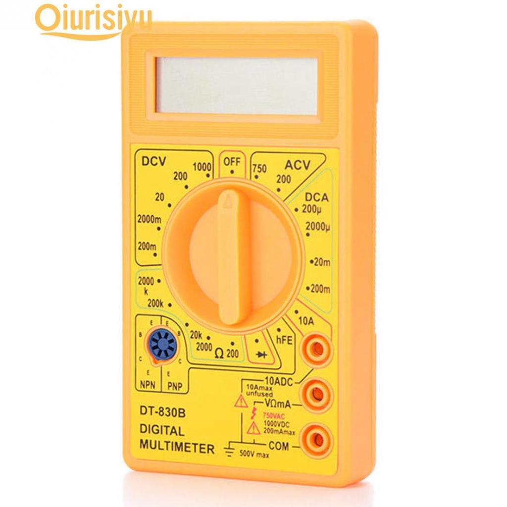 Practical LCD Auto Range Multimeter Digital Voltmeter Ohmmeter Volt ...