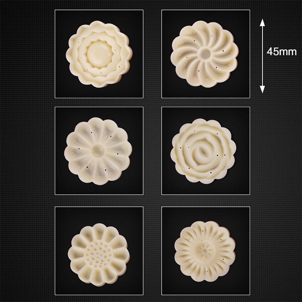 Buy Chinese Flowers Pattern Mooncake Mold Set Fondant Candy Pineapple ...
