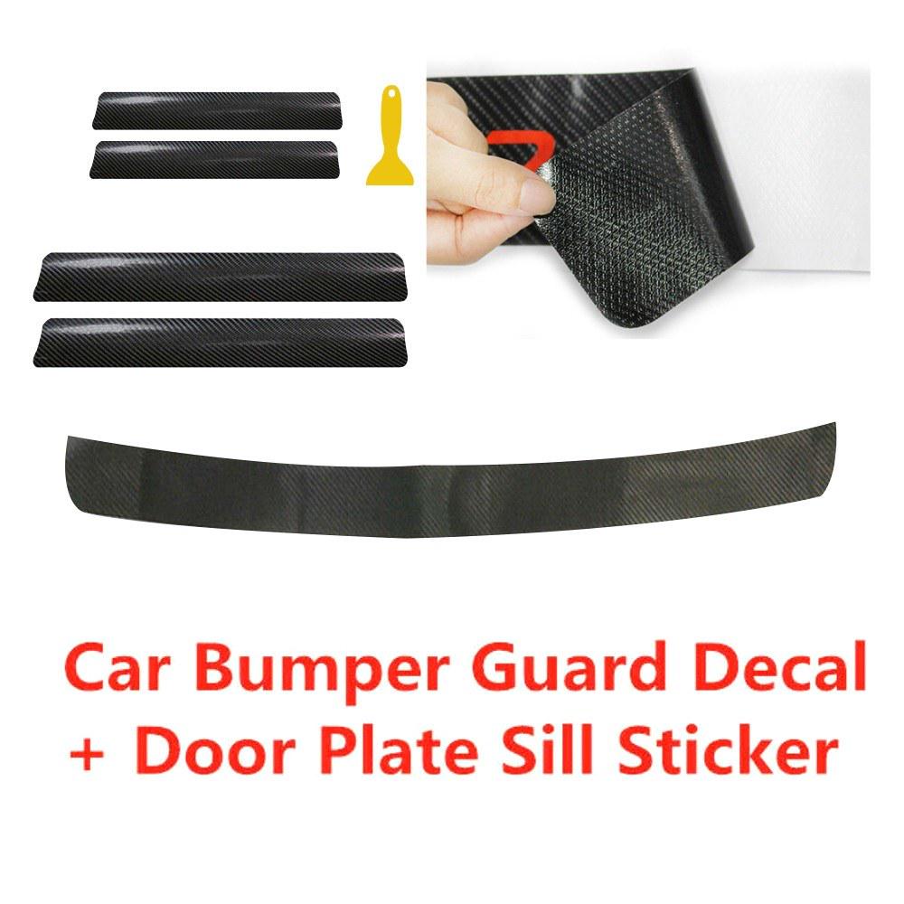 Cheap 6pcs Universal Car Bumper Guard Decal Door Plate Still Sticker ...